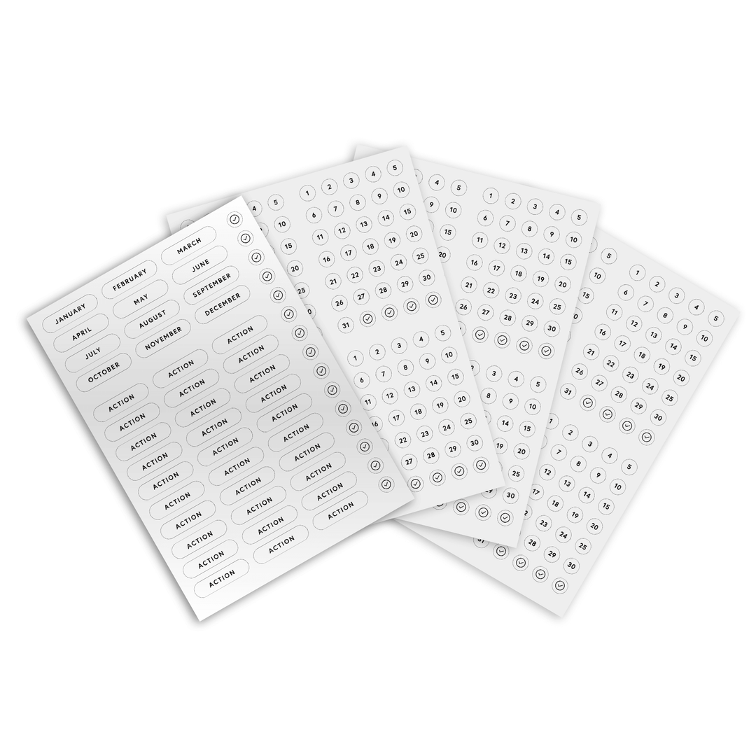 Full Focus Date Stickers - Organize Your Planner