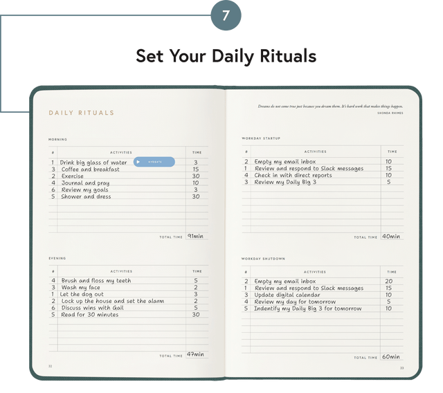 Full Focus Wellness Planner - Loose Leaf Inserts - 3-Month Pack
