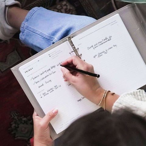 Loose Leaf Vegan Leather Binder – Full Focus